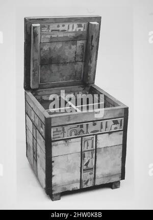 Canopic chest of Ukhhotep, Middle Kingdom, Dynasty 12, ca. 1981–1802 B ...