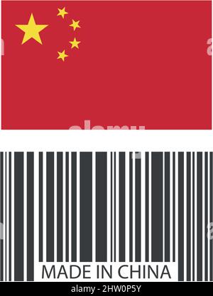 Vector barcode - made in china Stock Vector Image & Art - Alamy