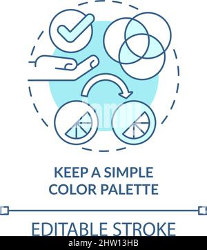 Keep website simple turquoise concept icon Stock Vector Image & Art - Alamy