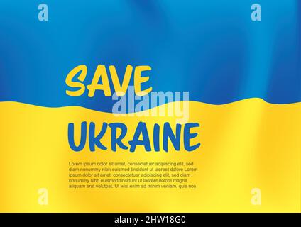 Save Ukraine support flyer postertemplate for social media header or ...