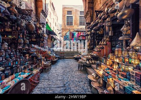 Khan el Khalili Islamic Cairo Egypt Bazaar Souk The souk dates back to ...