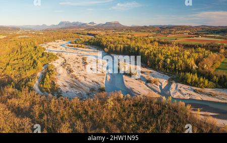 France, Drome, Eurre, National natural reserve of the Ramieres du Val ...