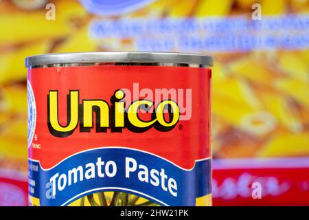 unico tomato paste can Stock Photo - Alamy