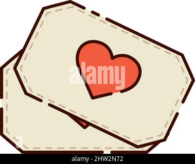 Realistic cinema ticket icon in flat style. Admit one coupon entrance ...