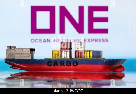 ONE Ocean network express logo Stock Photo - Alamy