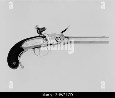 Flintlock Repeating Pistol with Lorenzoni Action, bearing the Crests of ...