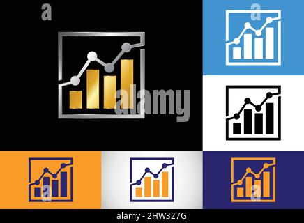 Multiple color variation finance and accounting logo design vector ...