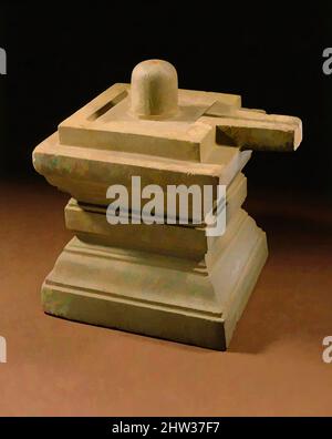 Linga (Phallic Emblem of Shiva) with Architectural Base Cambodia ca ...