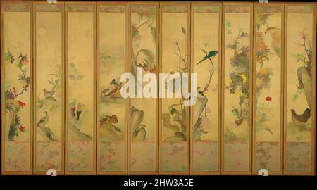 This late 19th-century Korean folding screen from the Joseon Dynasty ...