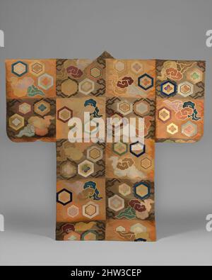 Noh Costume (Atsuita) with Clouds and Hexagons 19th century Japan ...