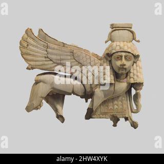 Phoenician ivory winged sphinx. 9th century BC Stock Photo - Alamy
