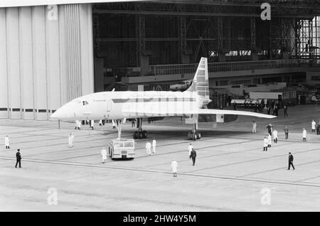 Concorde prototype 002 makes its first official public appearance in ...