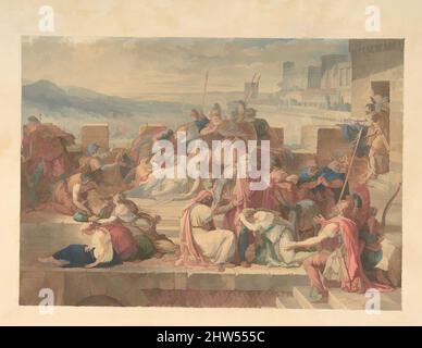 Priam and his Family Mourning the Death of Hector, Étienne Barthélemy ...