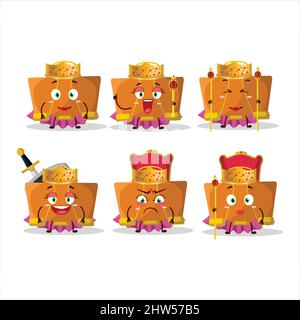 Queen and her magic clothes cartoon of orange eraser wearing tiara ...