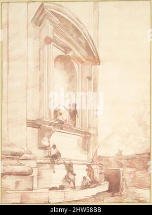 Art inspired by St. Peter's, apse, exterior niche details (recto) St ...