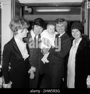 The Christening of six-month-old James Thomas Tarbuck, son of comedian ...
