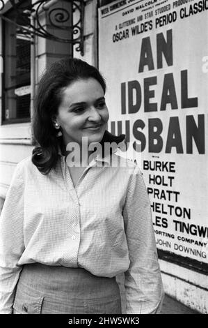 Frances Nicholson outside the Alhambra Theatre, Bradford. 28th July ...