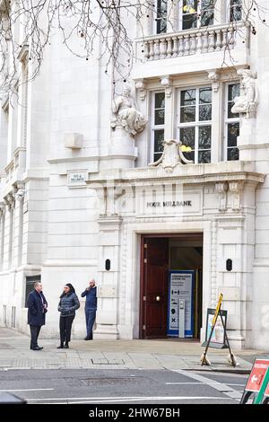 Thames House on Millbank, London, UK. Headquarters of the MI5 ...
