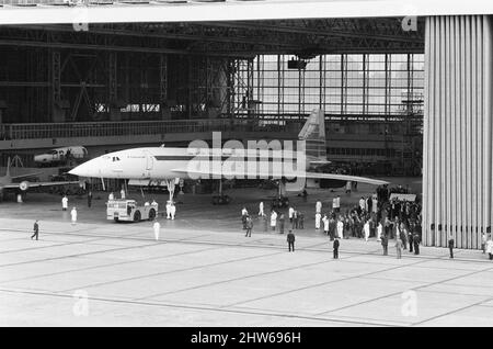 Concorde prototype 002 makes its first official public appearance in ...