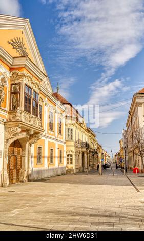 Gyor landmarks, Hungary Stock Photo - Alamy