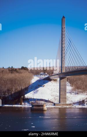 Penobscot Narrows Bridge from Verona Island to Prospect Maine Stock ...