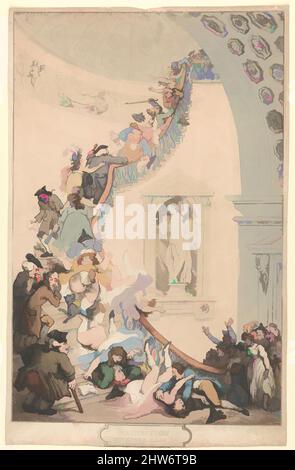 Thomas Rowlandson, Exhibition "Stare" Case, drawing, circa 1800 Stock ...