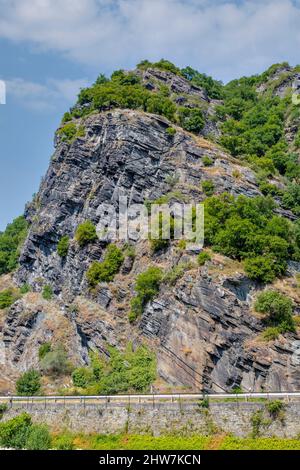 Rhine River, Germany. The Lorelei Stock Photo - Alamy