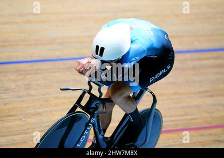 Charlie Tanfield in action during the Lloyds National Track Cycling ...