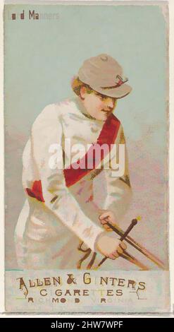 This Racing Colors of the World card of Lord Manners by Allen & Ginter ...