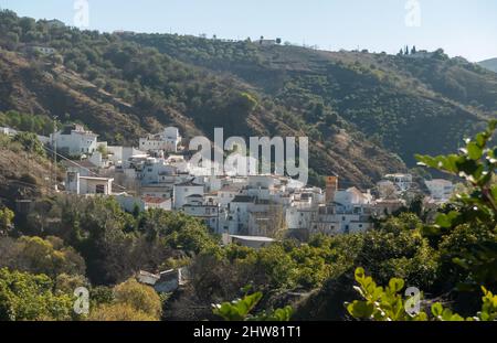 Andalucia in Spain: the village of Archez from the Ruta de los Molinos ...
