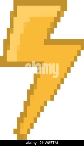 pixelated thunder design Stock Vector Image & Art - Alamy