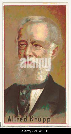 Alfred Krupp, printer's sample for the World's Inventors souvenir album ...