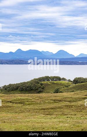 A View East from the Sound of Raasay (Raasay on the Left & Scalpay on ...