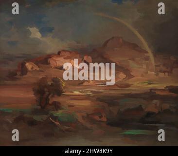 THE CEMETERY AT PRONOIA NEAR NAUPLIA, by Carl Rottmann, 1841-47, German ...