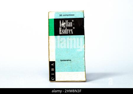 Vintage 1950s ADELFAN-ESIDREX CIBA, Hypotensive medicine with Reserpine ...
