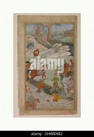 Meeting between Babur and the Sultan Ali Mirza near Samarkand. Babur ...