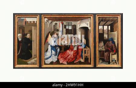Robert Campin - Annunciation Triptych Merode Altarpiece Stock Photo - Alamy
