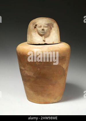 Canopic jar of Tetinakht: Imsety ca. 1550–1525 B.C. New Kingdom Three ...