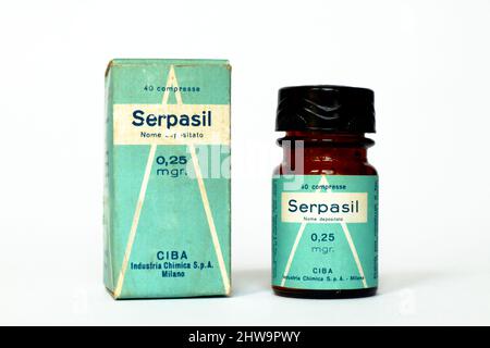 Serpasil For the treatment of high blood pressure (hypertension Stock ...