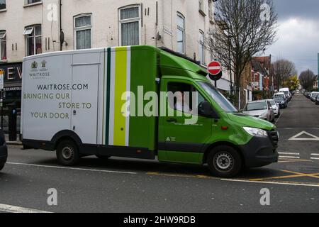 A Waitrose delivery van is seen in West London Stock Photo - Alamy