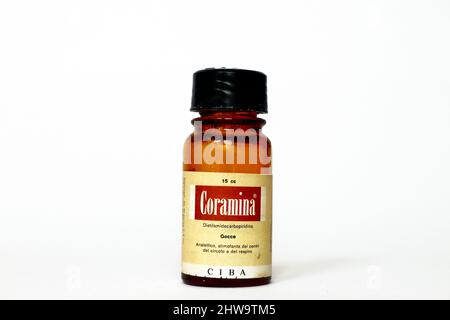 Vintage 1950s CORAMINA CIBA, Analeptic medicine with ...