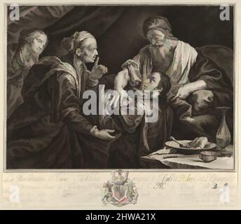 Art inspired by Isaac Blessing Jacob, 16th century, Etching, sheet: 3 3 ...