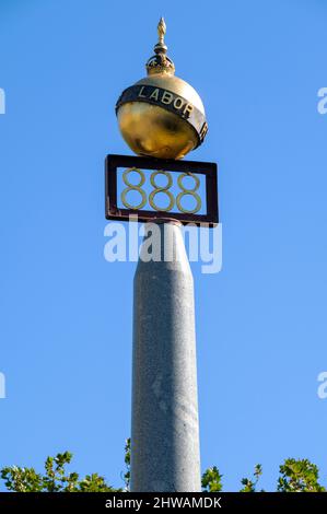 Monument commemorating the eight hour day. Melbourne, Victoria ...