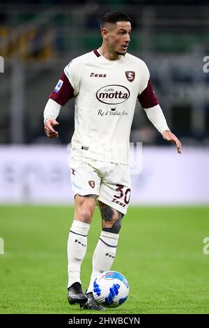Pasquale Mazzocchi of Salernitana during the match Serie A between US ...