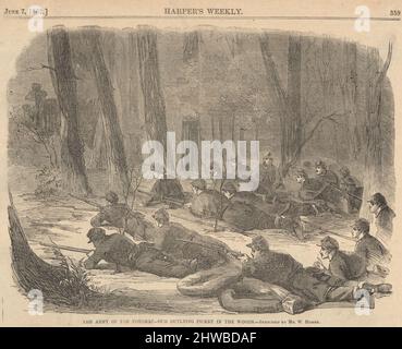 'The Army of the Potomac: Our Outlying Picket in the Woods' captures a ...