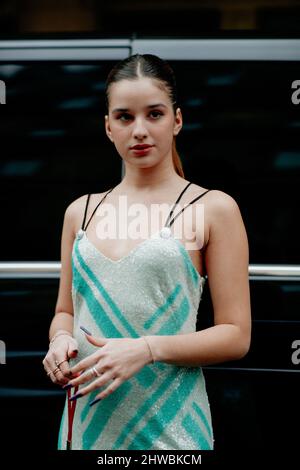 Street style, Bianca Costa arriving at Koche Fall-Winter 2022-2023 show ...