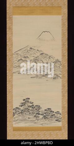 Ike Taiga - Mount Fuji, overlooking from Tago no Ura Bay Stock Photo ...