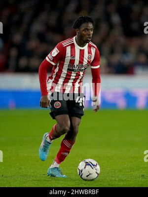 Sheffield United's Femi Seriki during the Sky Bet Championship match at ...