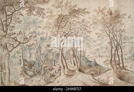 Wooded Landscape. Artist, style of: Gillis van Coninxloo, Flemish, 1544 ...