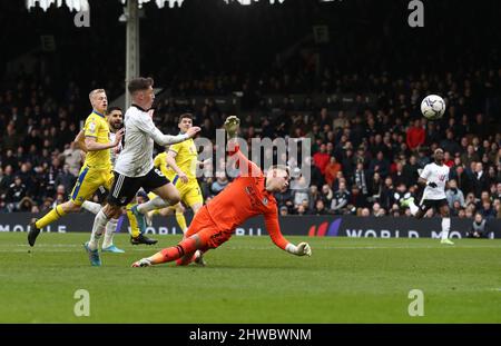 Harry Wilson of Fulham scores a GOAL 1-3 and celebrates during the ...